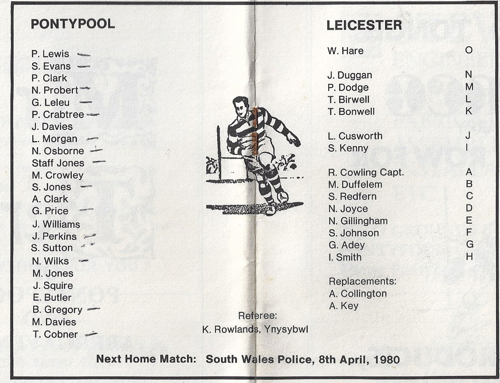 PONTYPOOL RUGBY PROGRAMMES & MEMORABILIA