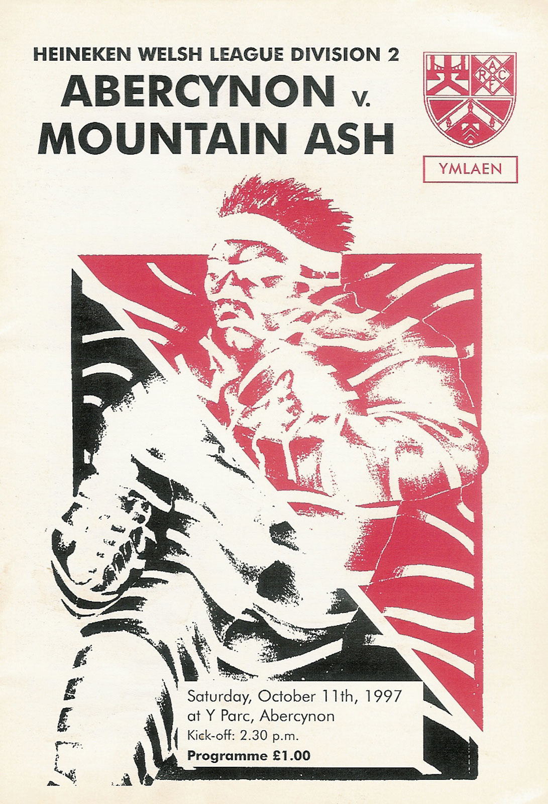 RFC, WALES - RUGBY CLUB PROGRAMMES at RUGBY RELICS