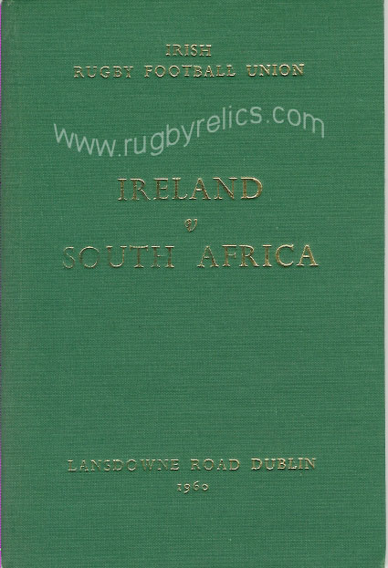 SOUTH AFRICAN RUGBY MEMORABILIA - autographs, books, programmes, etc