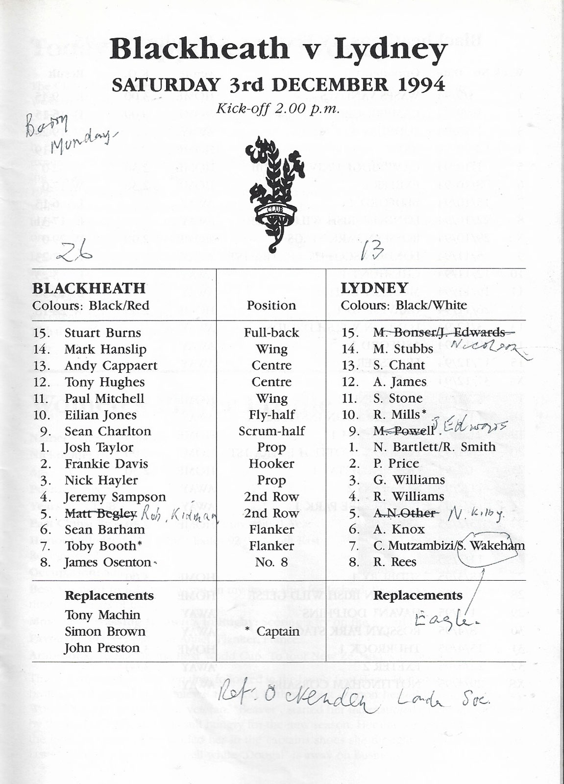 New memorabilia at www.rugbyrelics.com