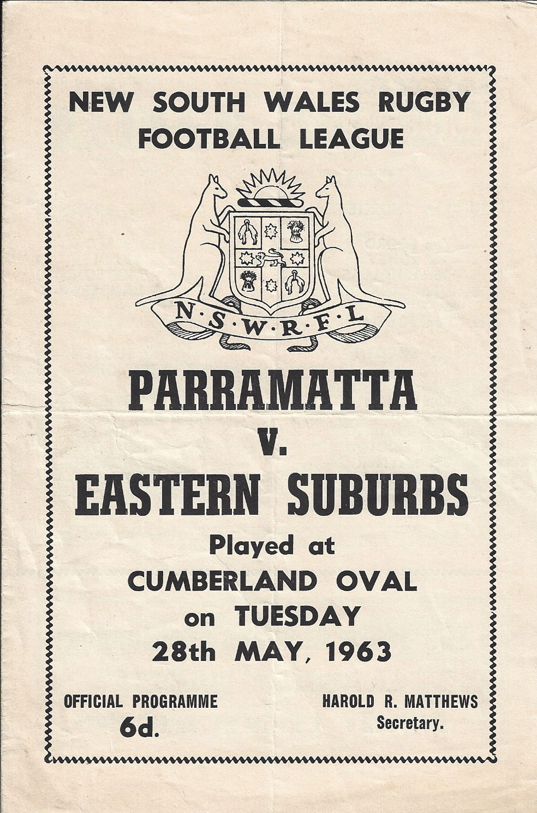 Rugby League Programmes